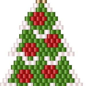 Christmas Tree Brick Stitch Patterns New Bead Weadwork Earring Patterns ...