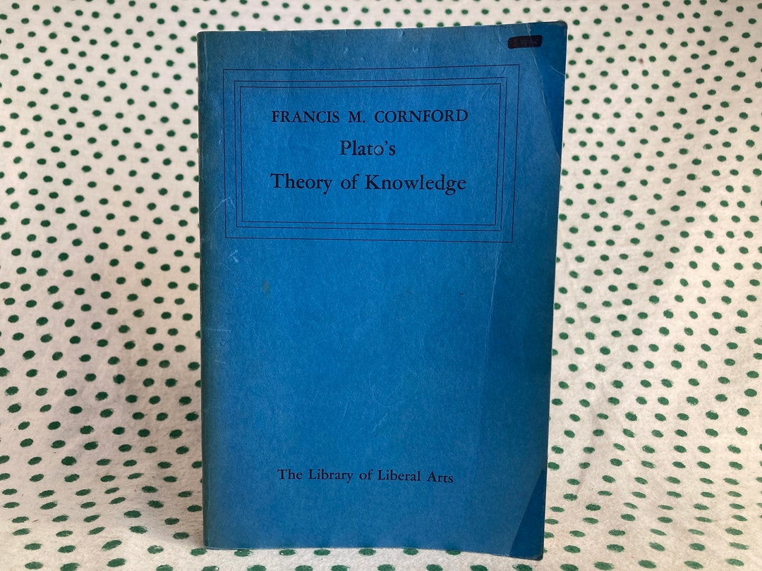 Plato’s Theory of Knowledge by Francis M. Cornford Vintage Softcover - Etsy