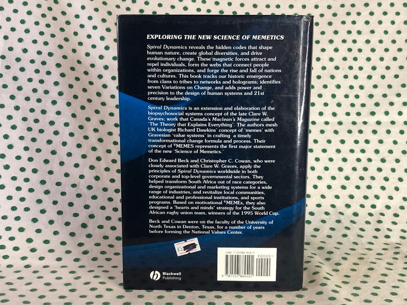 Spiral Dynamics Mastering Values, Leadership, and Change by Don Edward ...