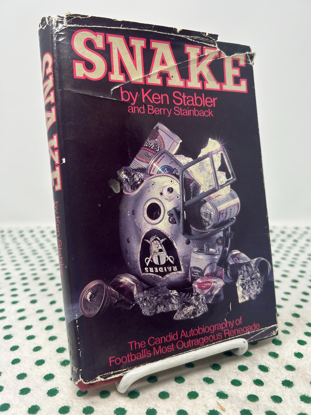 SIGNED Snake by Ken Stabler and Berry Stainback a Candid Autobiography ...