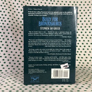 Bully for Brontosaurus Reflections in Natural History by Stephen Jay ...