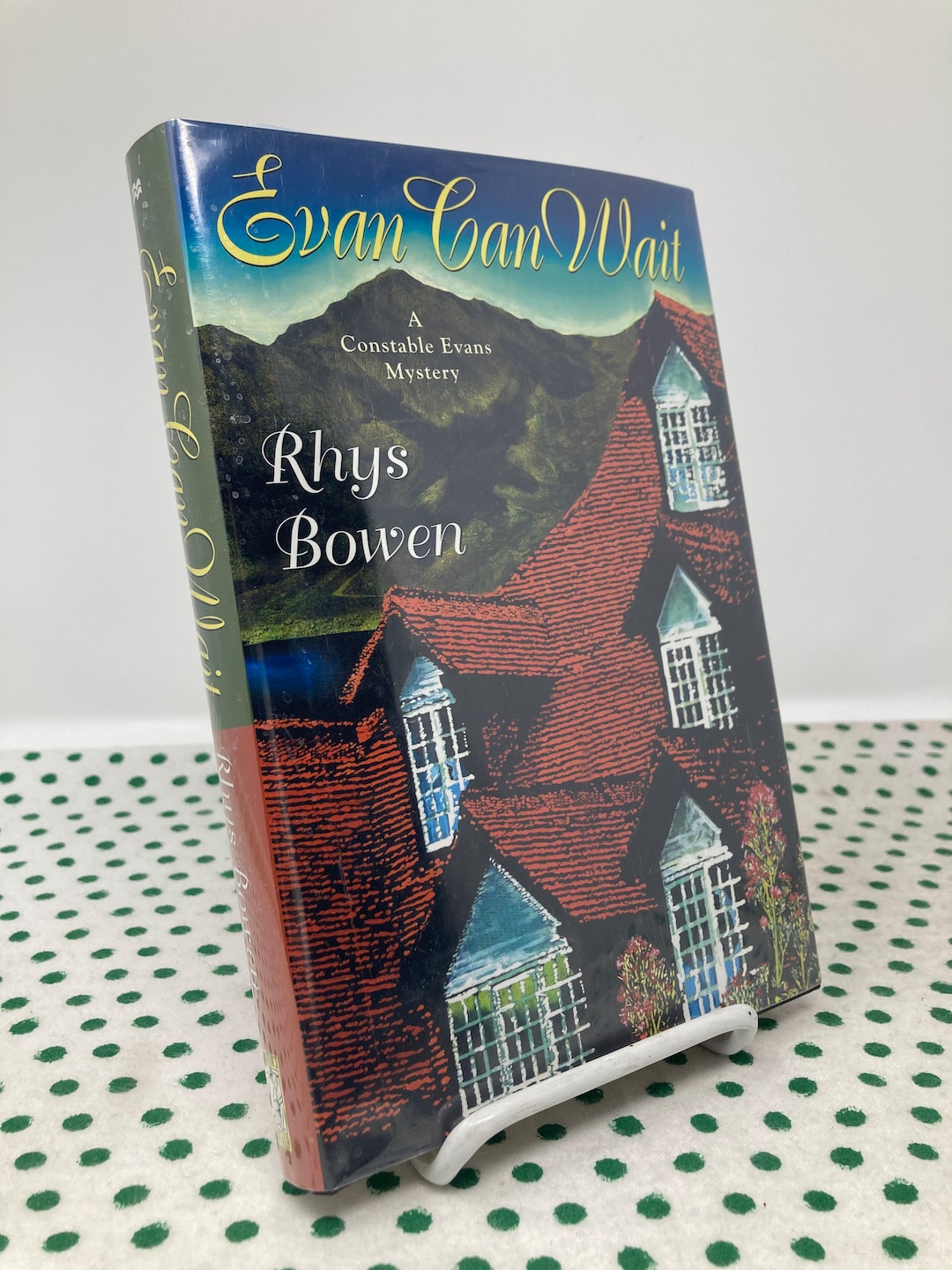 SIGNED Evan Can Wait by Rhys Bowen 1st Edition Vintage Hardcover - Etsy