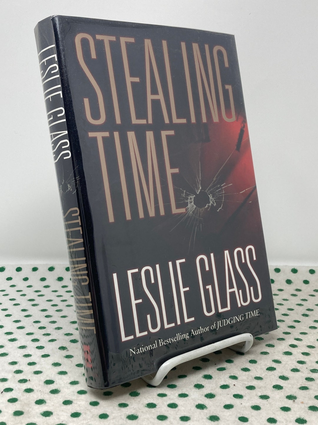 SIGNED Stealing Time by Leslie Glass Hardcover First Edition - Etsy