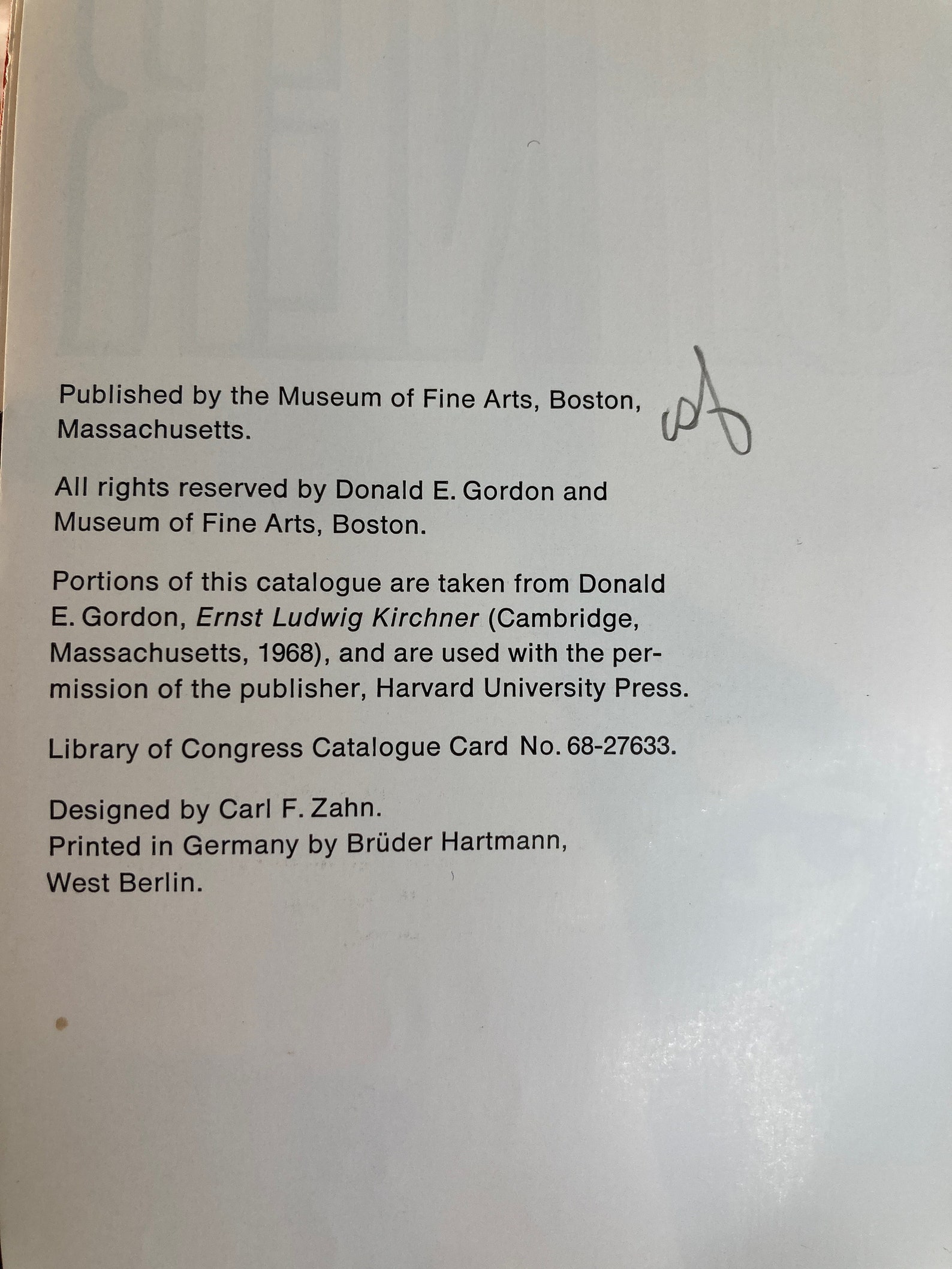 Kirchner a Retrospective Exhibition by Donald E. Gordon Vintage ...