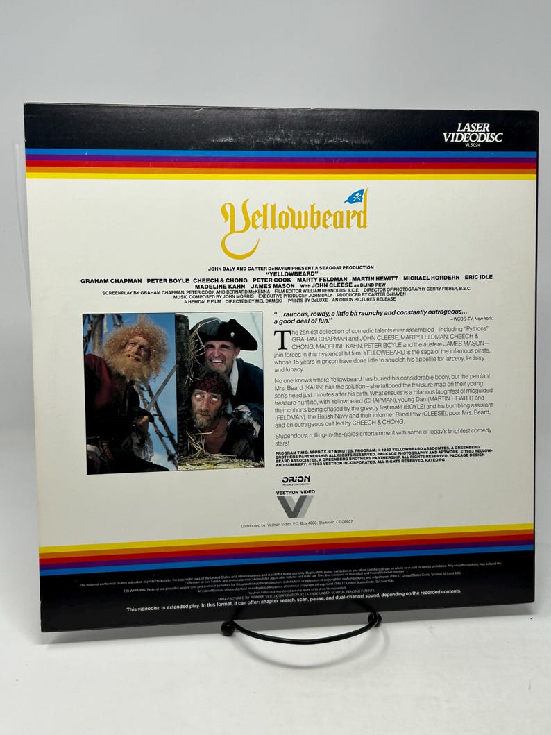 Laserdisc Yellowbeard Movie - Etsy