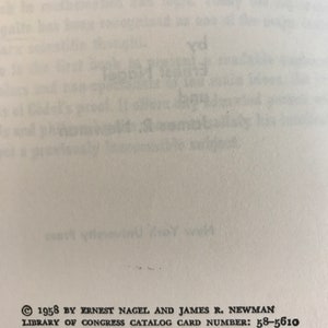 Godels Proof by Ernest Angel and James R. Newman Vintage Softcover - Etsy