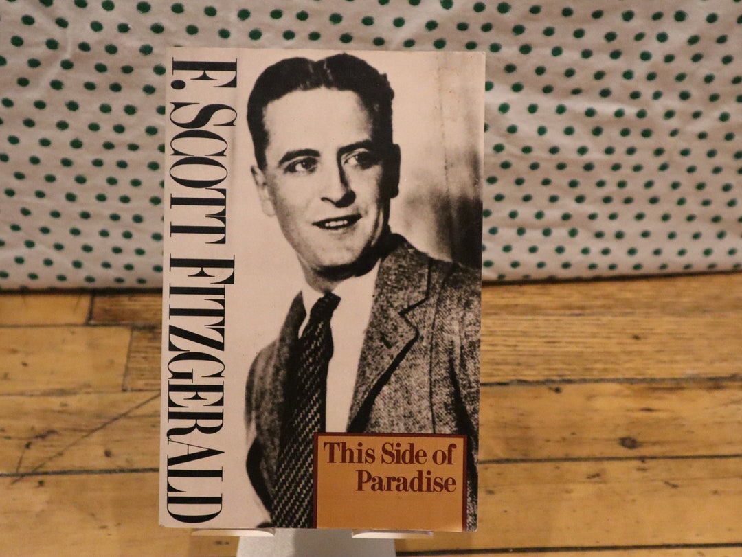F Scott Fitzgerald -this Side of Paradise -paperback - Etsy
