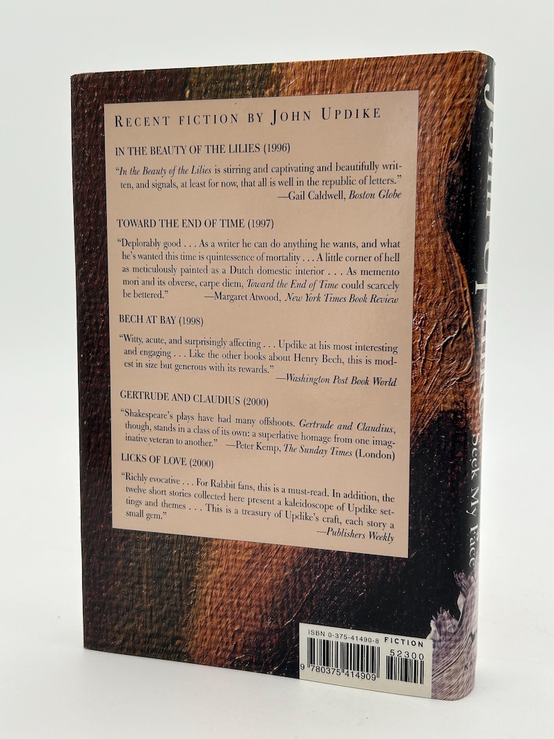 Seek My Face by John Updike Vintage First Edition Hardcover Book 2002 ...