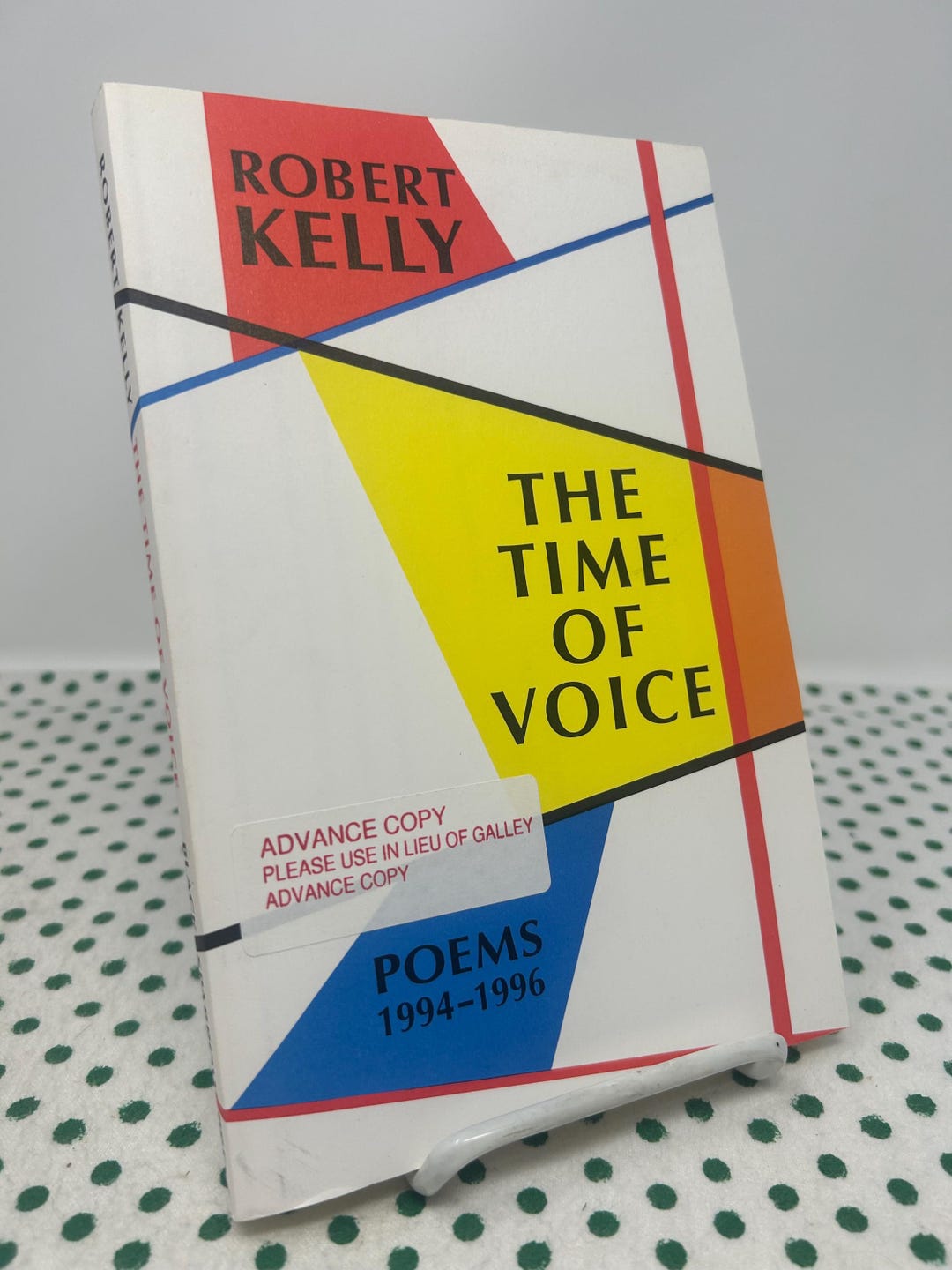 The Time of Voice by Robert Kelly Poems 1994-1996 Softcover - Etsy
