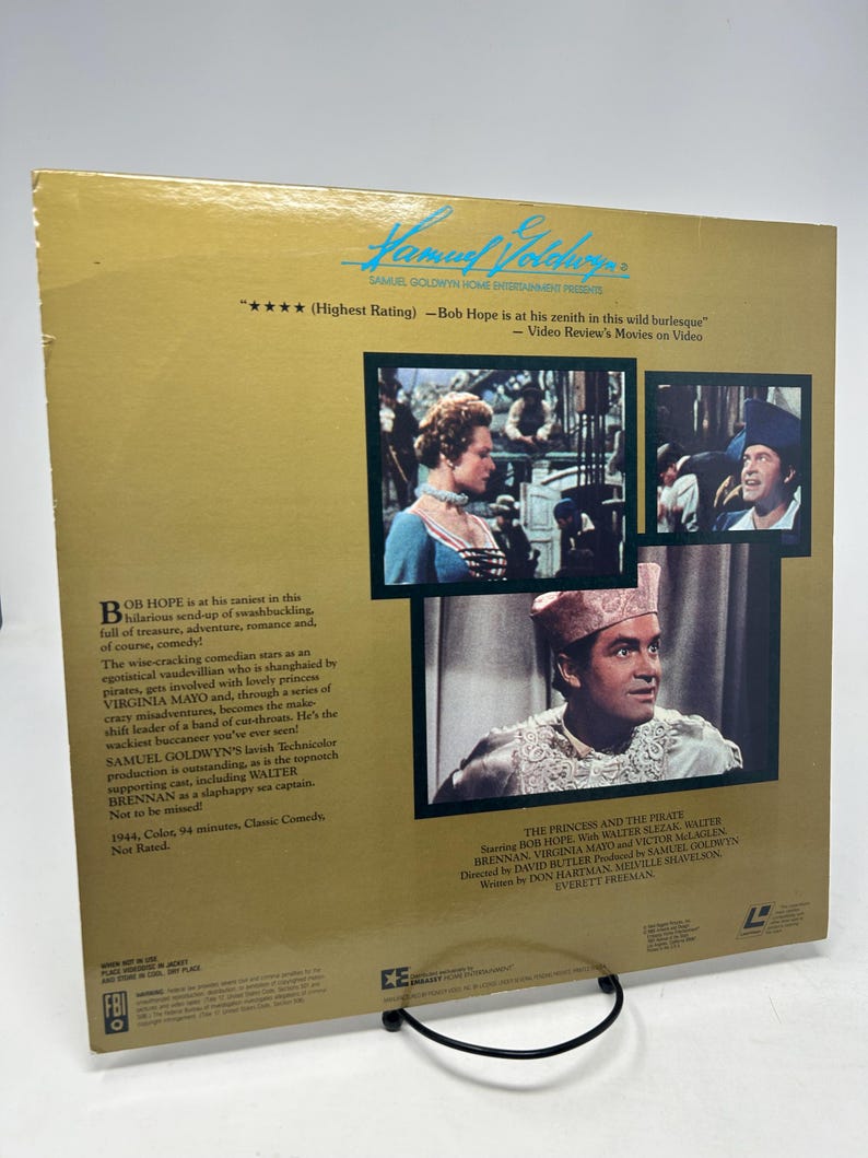 Laserdisc the Princess and the Pirate Movie - Etsy