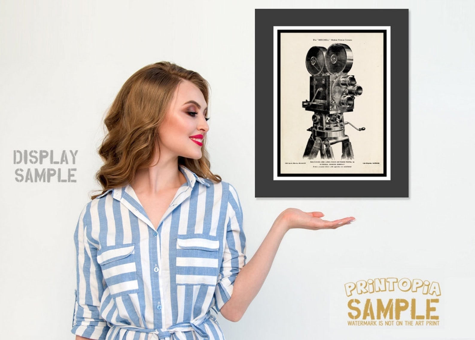 The mitchell Motion Picture Camera Company 1922 Quality Art Print Film ...