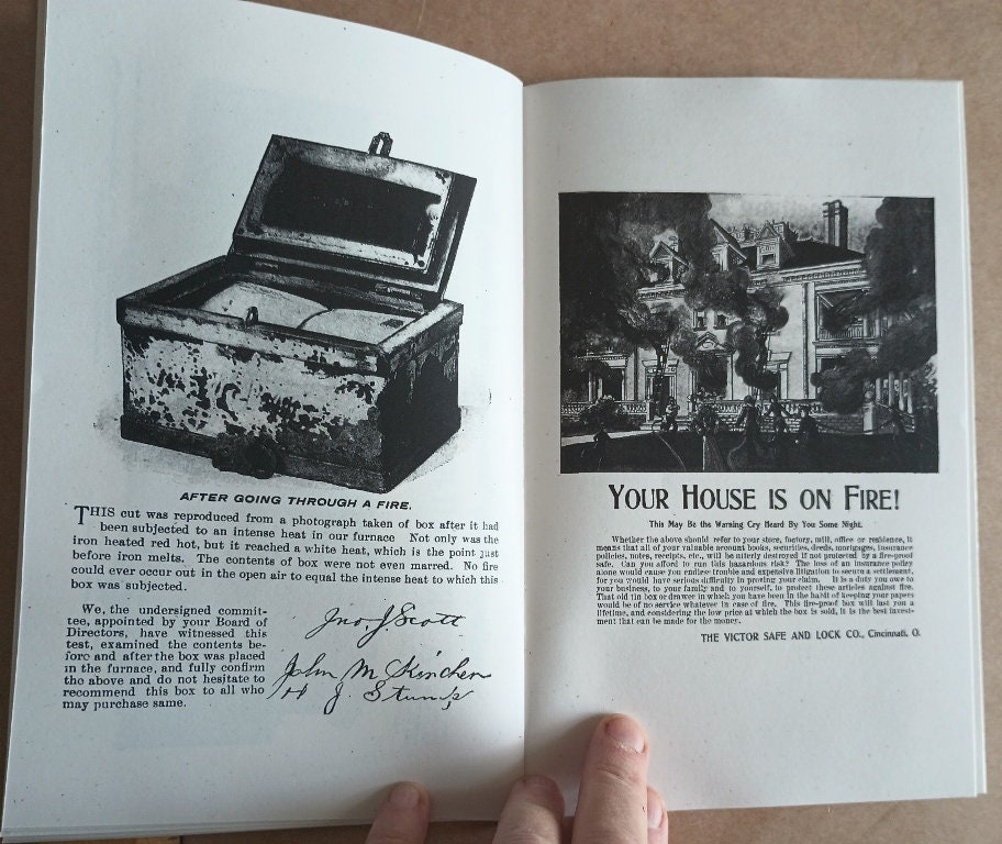 Victor Safe + Lock Co (1888) Sales Catalog W 1910 Supplement. Cast Iron ...