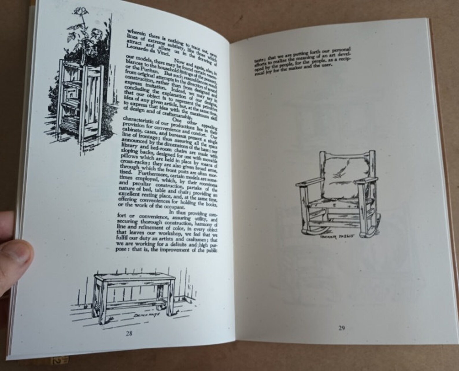 Chips From Workshop of Gustave Stickley (1901) Wood + Leather Handmade ...