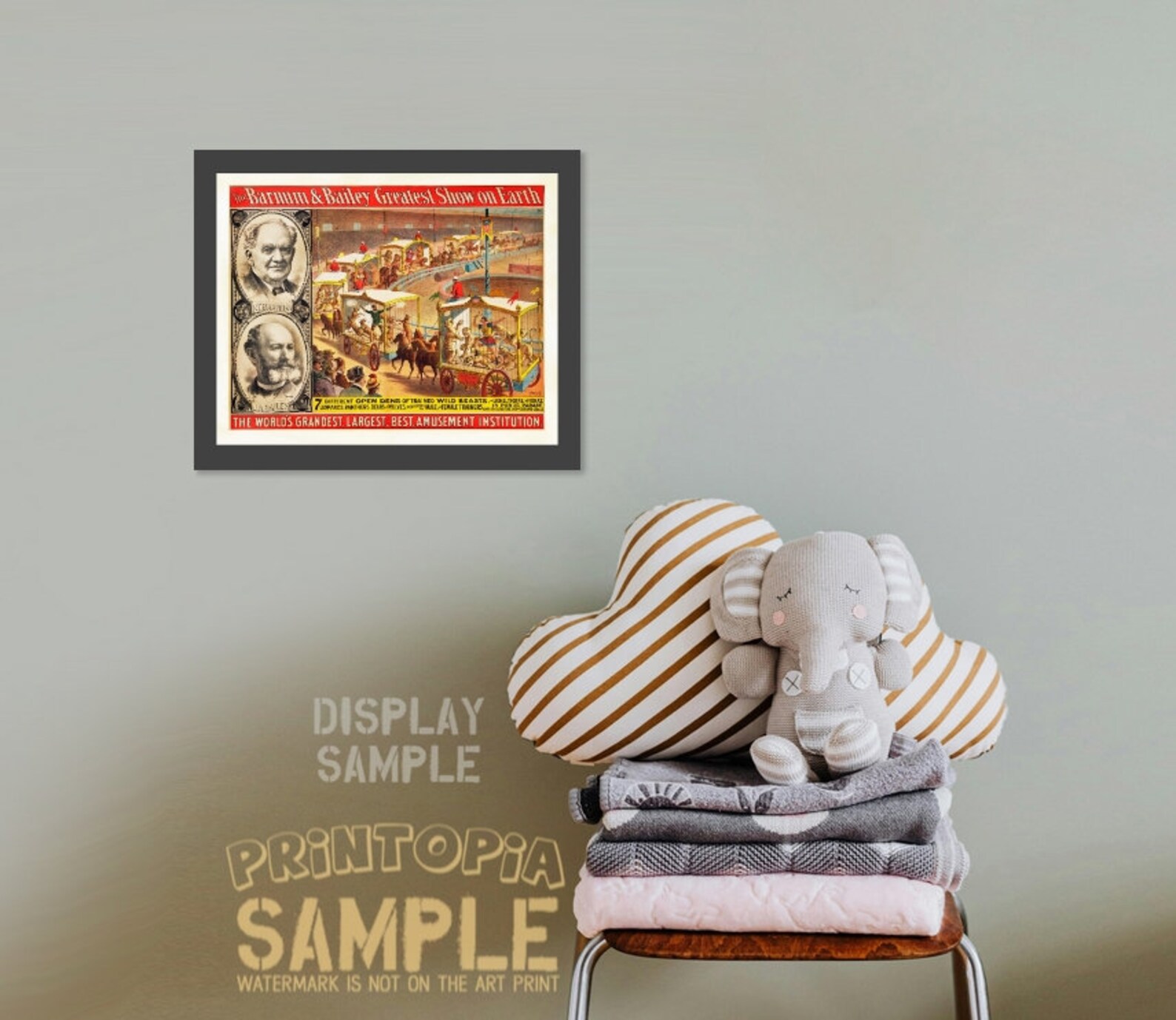 Barnum Circus Greatest Show on Earth (1890) * Quality Art Print * Under ...