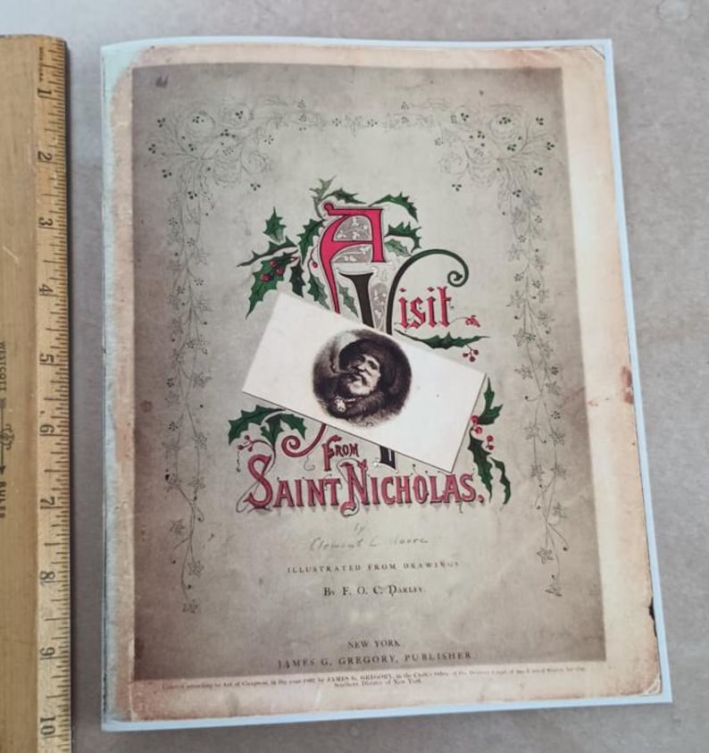 Clement C Moore (1862) A Visit From Saint Nicholas Aka T'was the Night ...