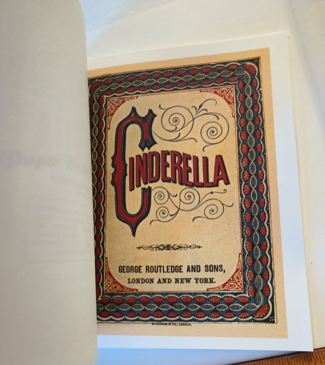 Cinderella (1872) Edward Dalziel, George Routledge + Sons * A Folk Tale ...