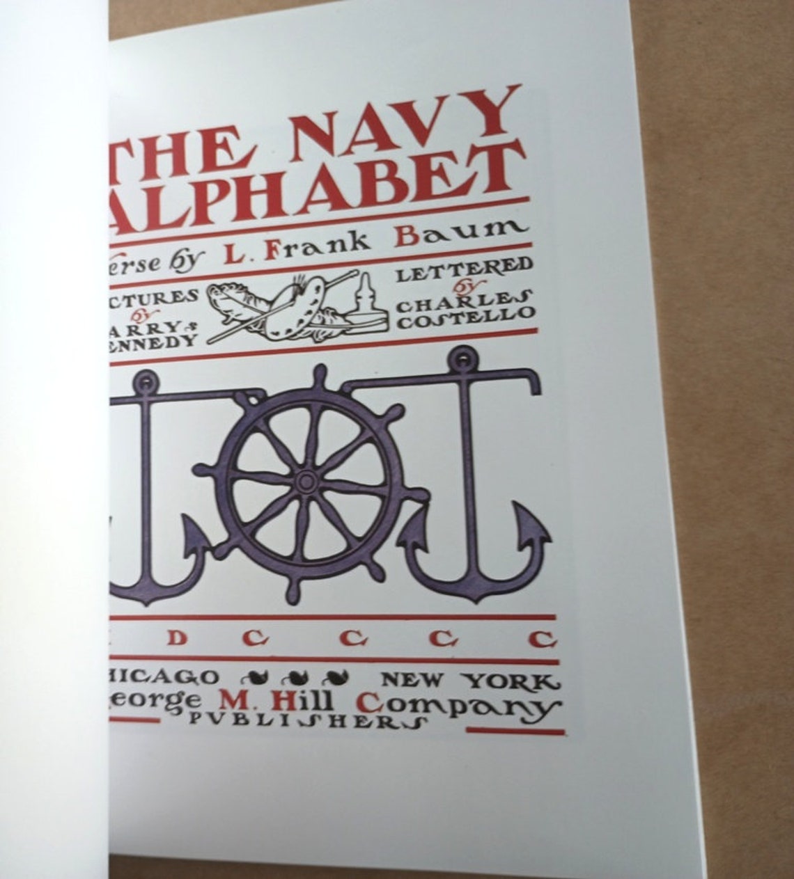 The Navy Alphabet (1900) Frank L Baum, ABC Book for Children With a ...