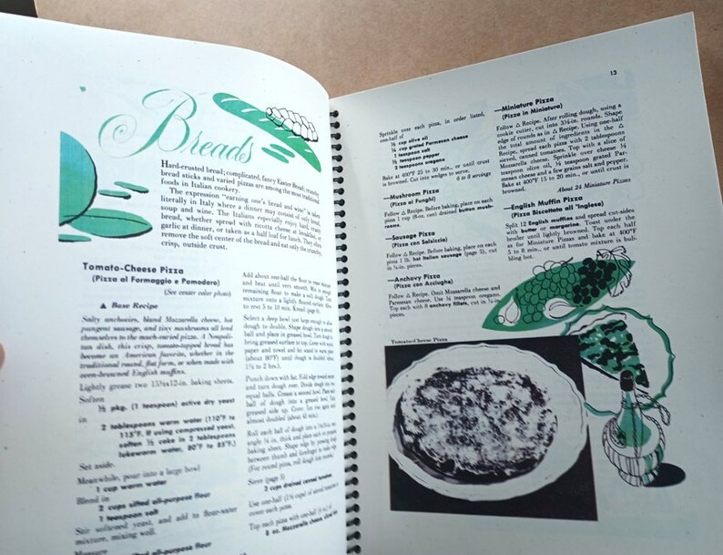 The Italian Cookbook 160 Masterpieces of Italian Cookery Culinary Arts (1975) Melanie De Proft ...
