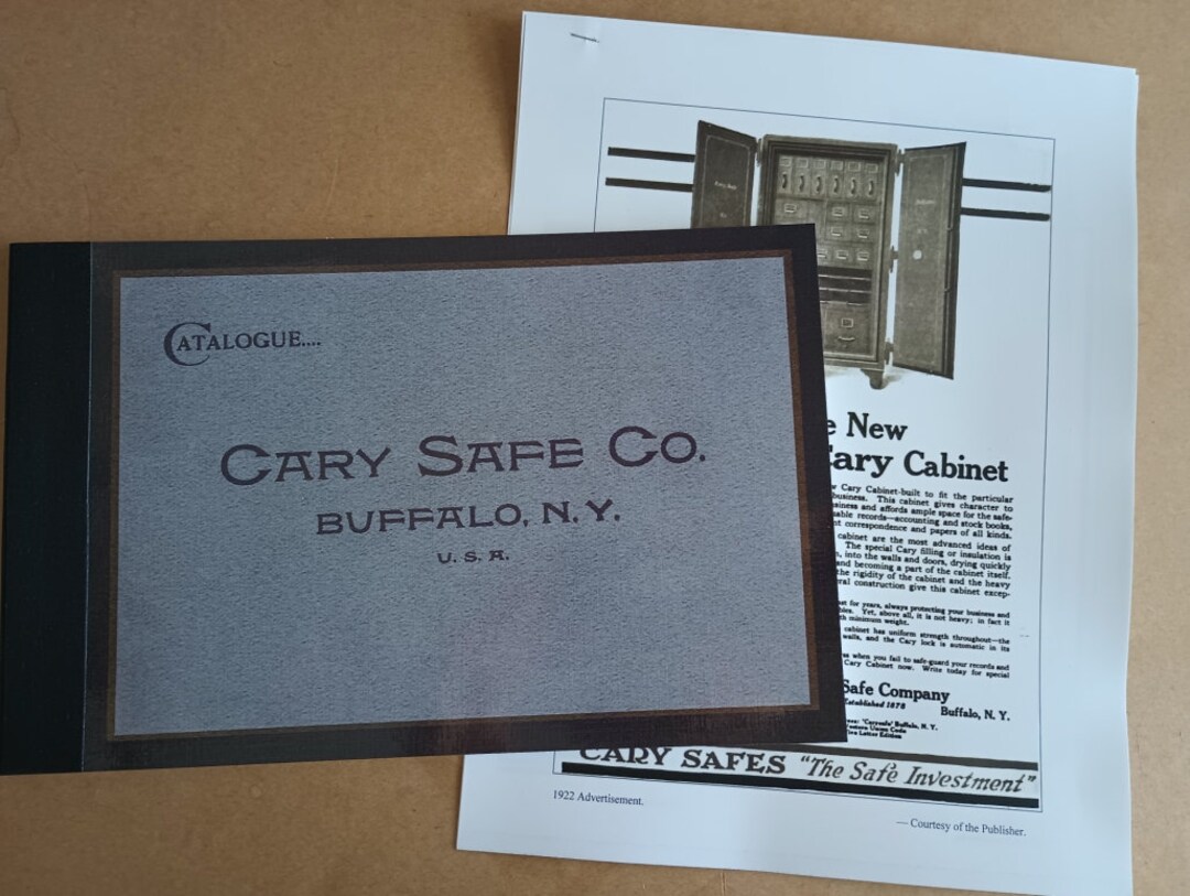 Catalogue (1898) Cary Safe Co. Manufacturers; Buffalo, NY. Fireproof ...