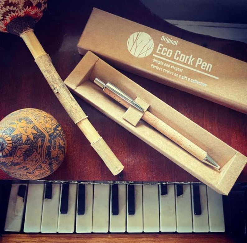 Eco Cork Writing Refillable Pen With One Extra Refill - Etsy