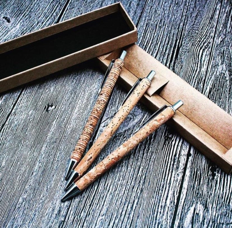 Eco Cork Writing Refillable Pen With One Extra Refill - Etsy