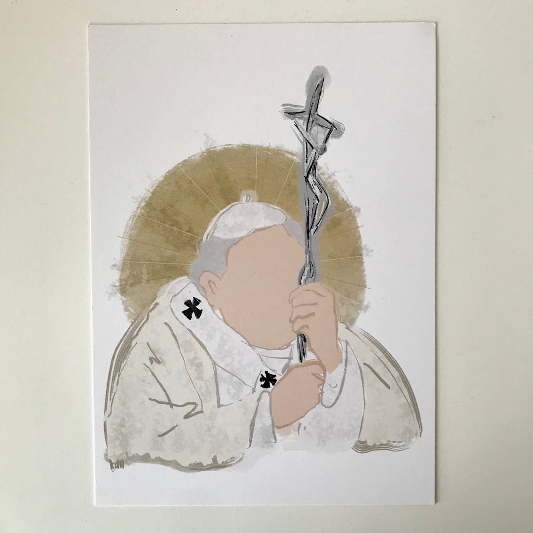 5x7in St. Pope John Paul II - Print - Etsy