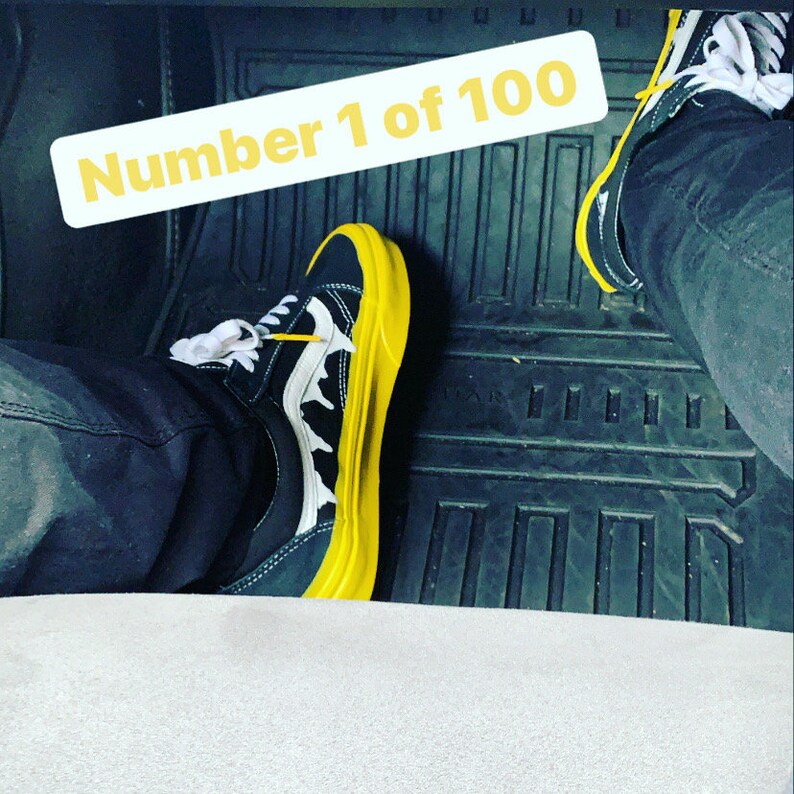 Custom Drip Vans YELLOW DIP - Etsy