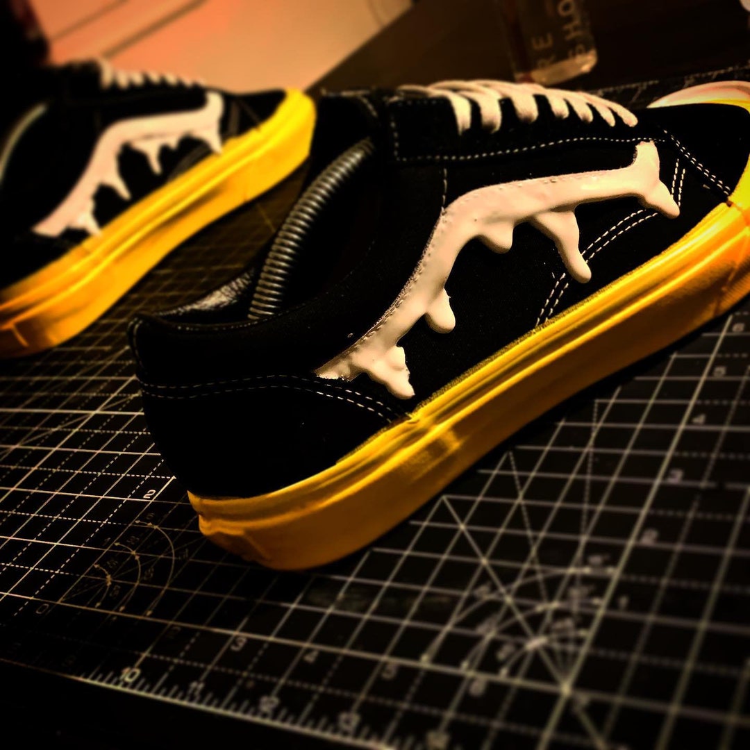 Custom Drip Vans YELLOW DIP - Etsy