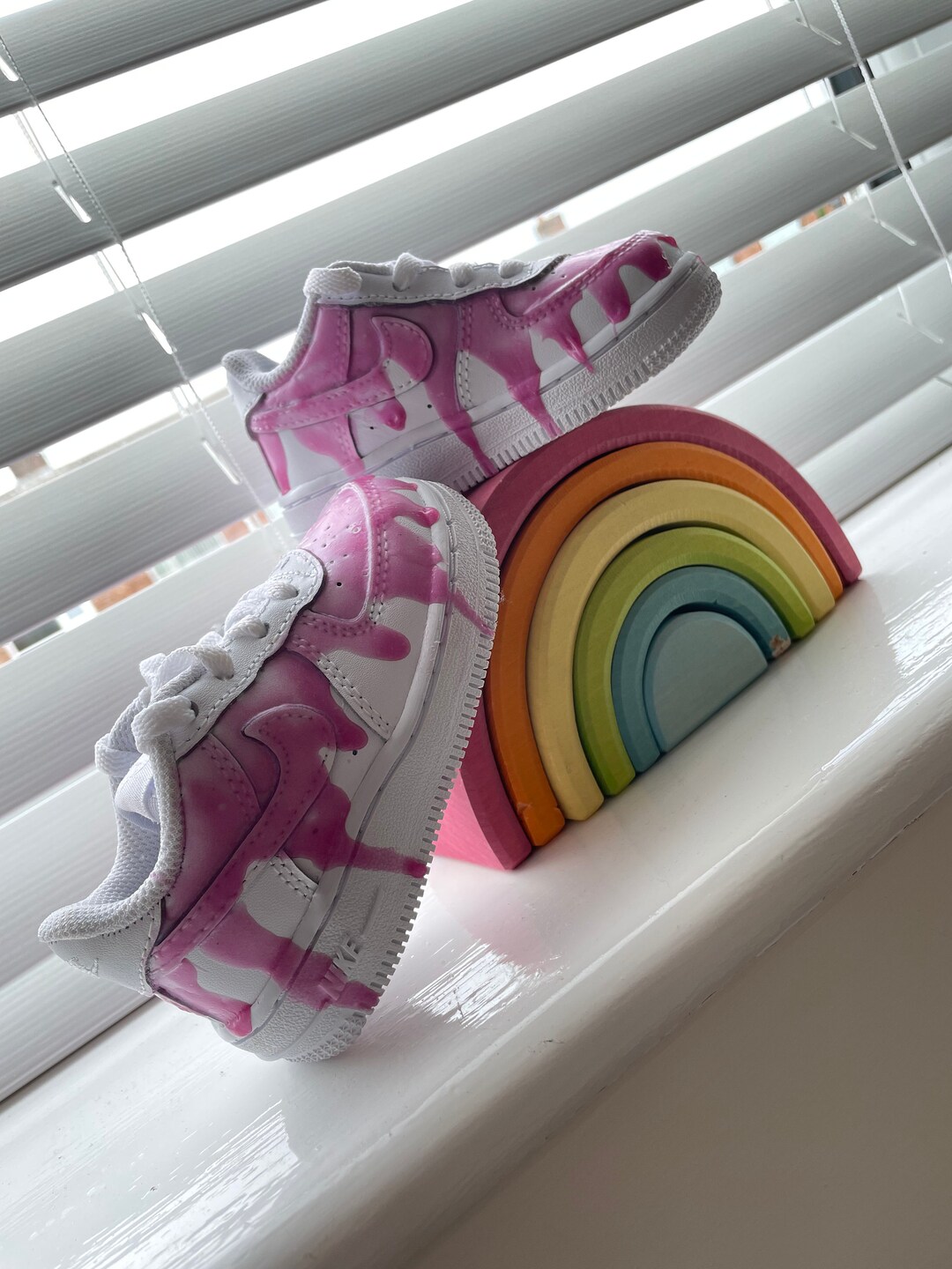 Custom Air Force 1 - Raspberry Pink Slime - Etsy