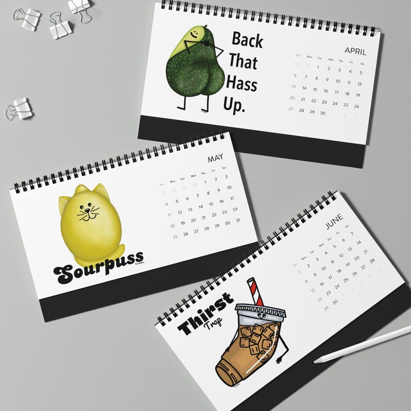 Colorful Calendar - Etsy