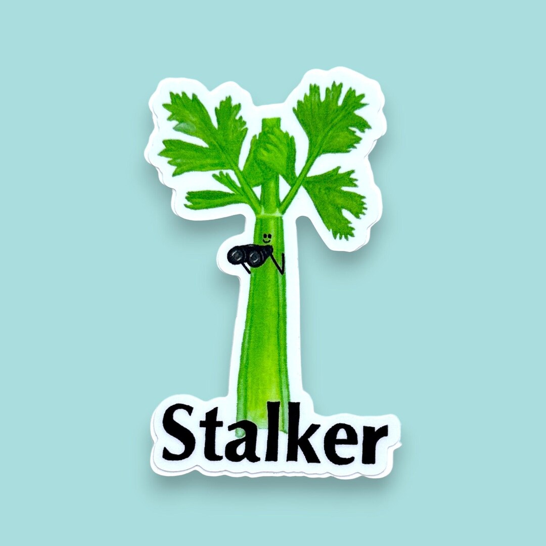 Celery Pun Sticker, Funny Waterproof Sticker, Food Pun Decal, Silly ...