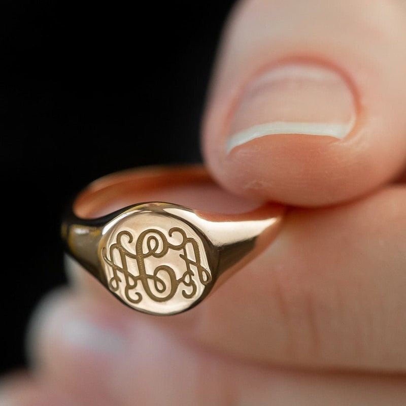 Monogram Ring - Etsy
