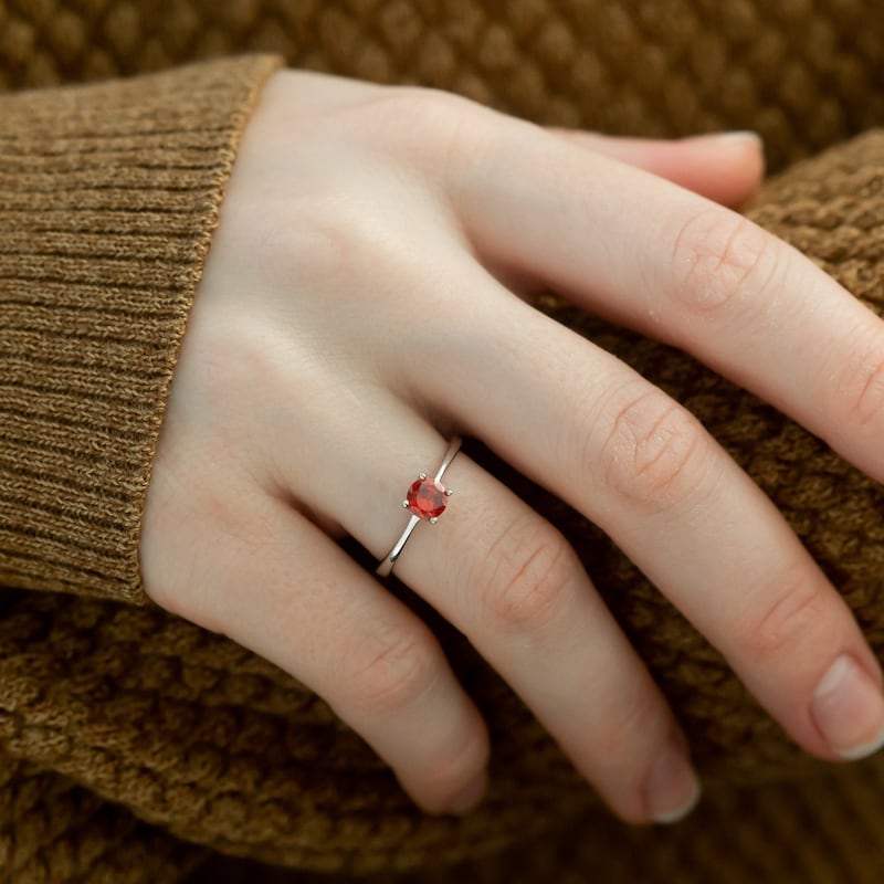 Small Stone Ring - Etsy