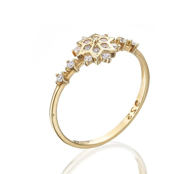 Snowflake Ring - Etsy