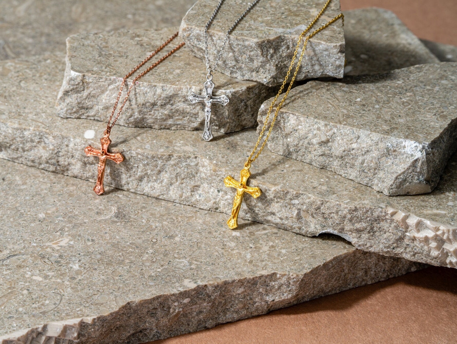 Crucifix Necklace Holy Cross Necklace Lord Necklace - Etsy