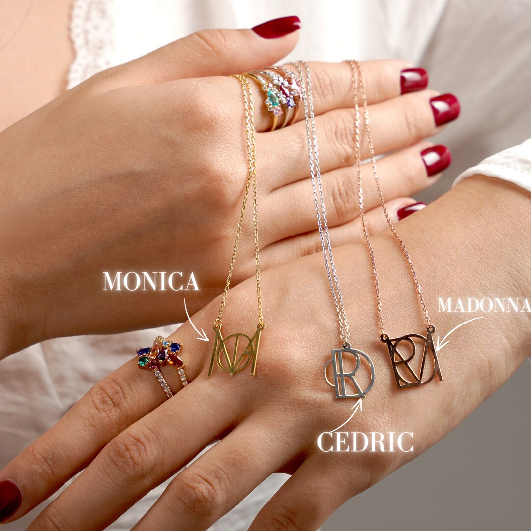 Unique Design Name Logo Necklace • Custom Logo Necklace • Handmade Name ...