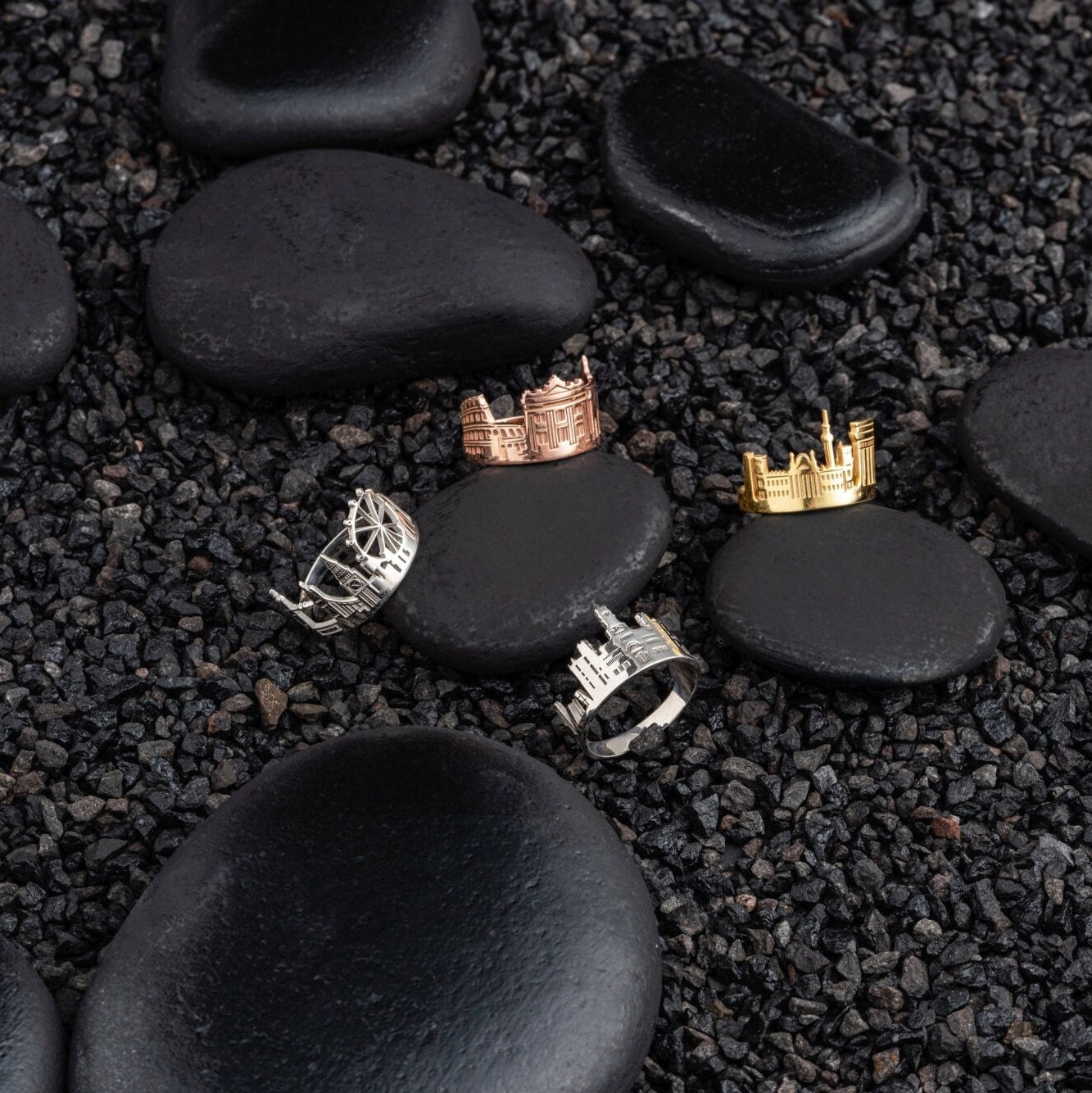 Custom City Ring • Cityscape Ring • Your Favorite City Skyline Ring ...