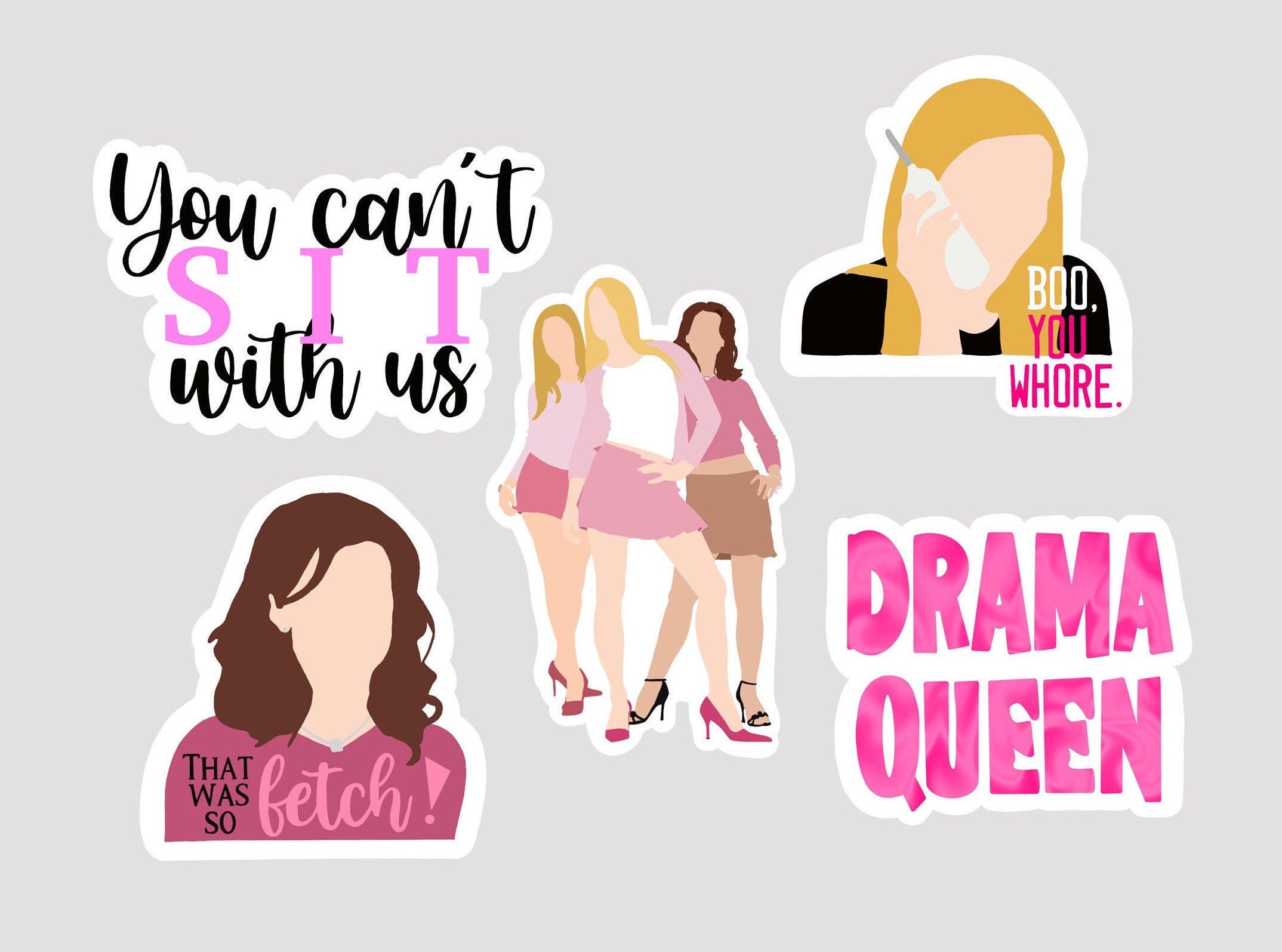 Mean Girls stickers | Etsy