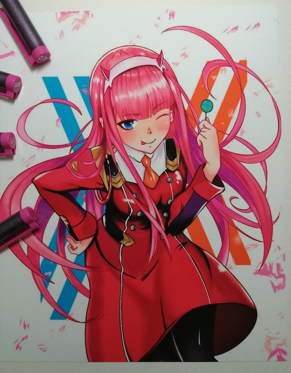 Zero Two Art Prints - Etsy