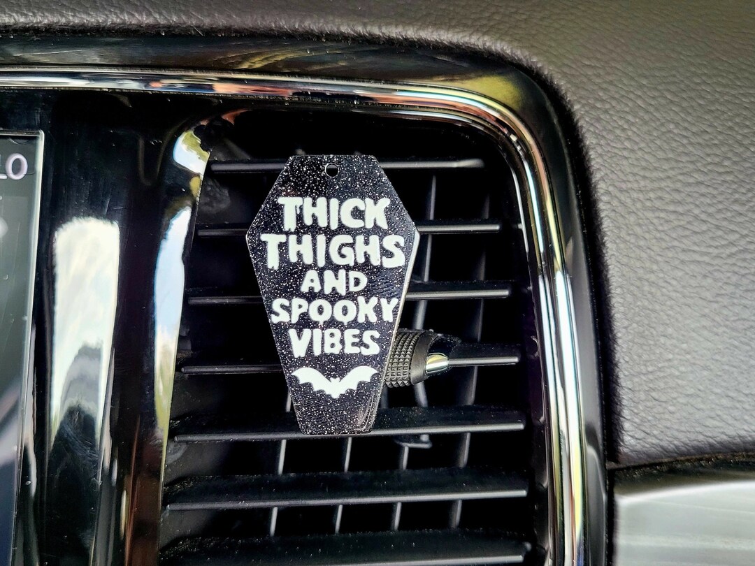 Thick Thighs and Spooky Vibes | Gothic | Coffin | Vent Clip | CAR AIR ...