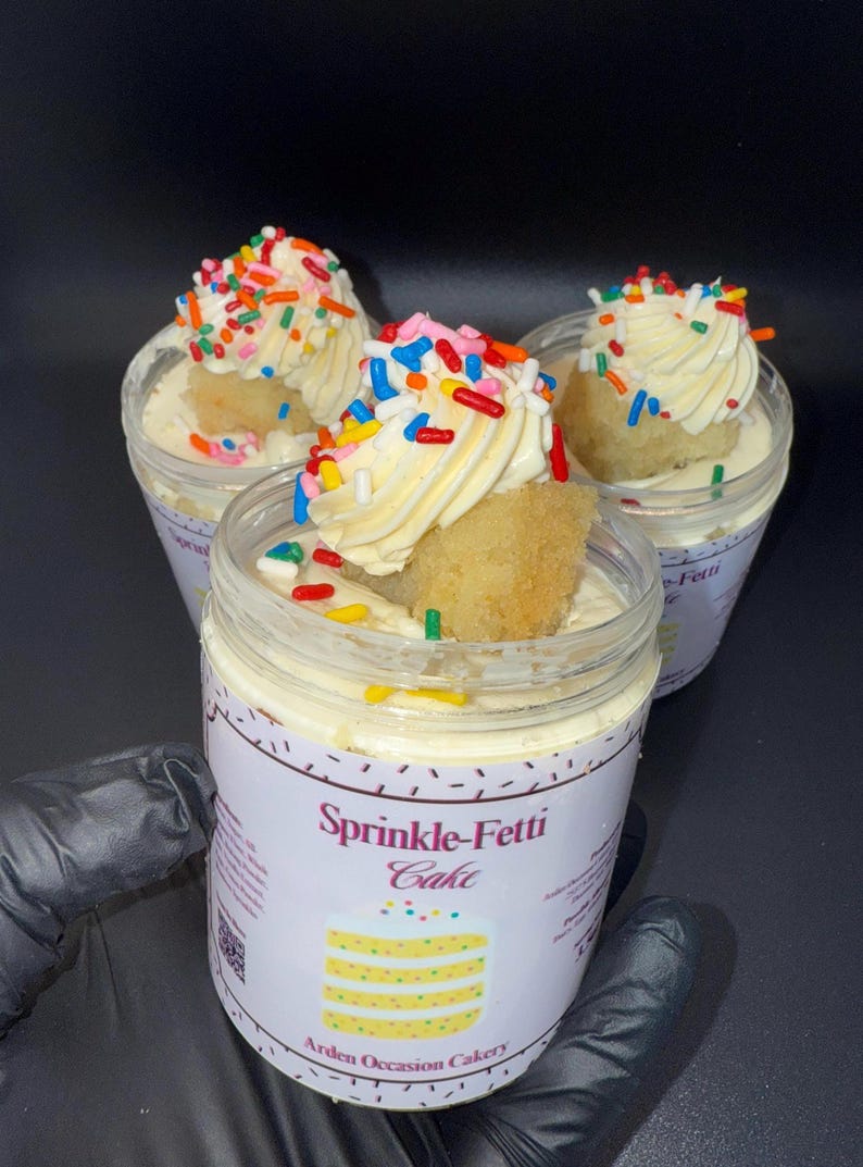 Editable Cake Jar Label Template (canva) - Etsy