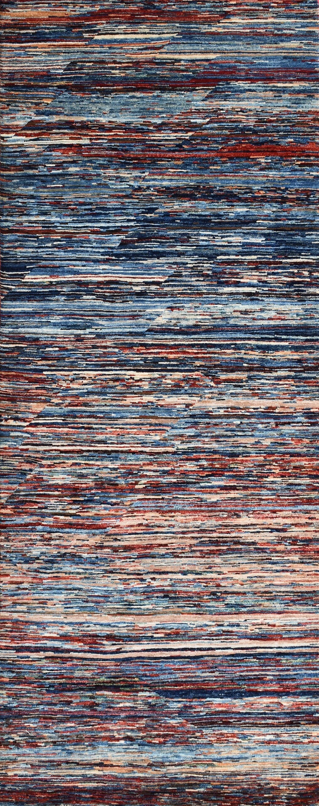 3.3x8.3 Ft Multicolor Striped Design Runner, Modern Abstract Runner ...