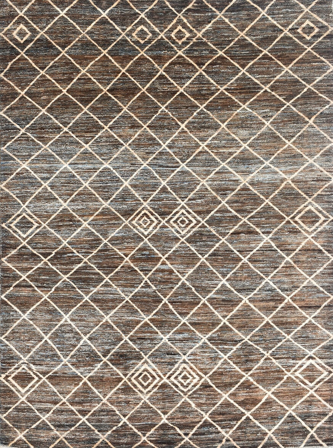 6x9 Ft Modern Beni Rug, Soft Moroccan Rug, Cross Diagonal Pattern ...