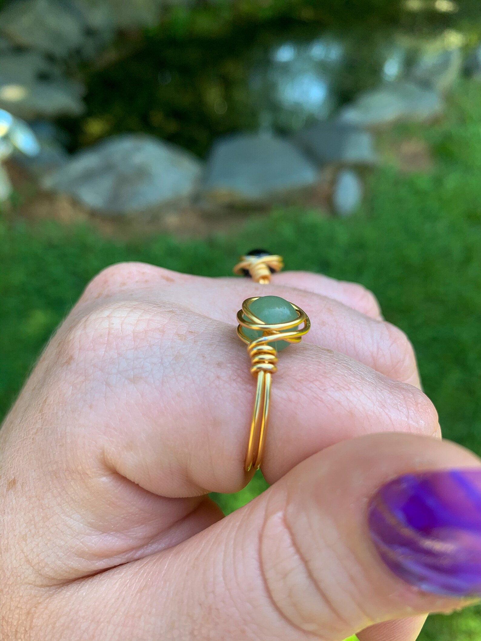 Crystal Rings Genuine Gemstone Rings Gemstone Jewelry | Etsy