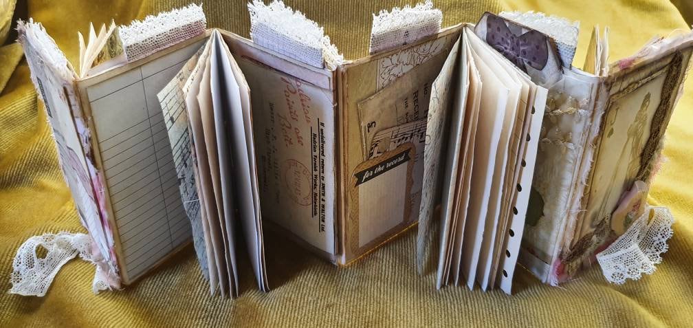 Vintage Accordion Notebook - Etsy