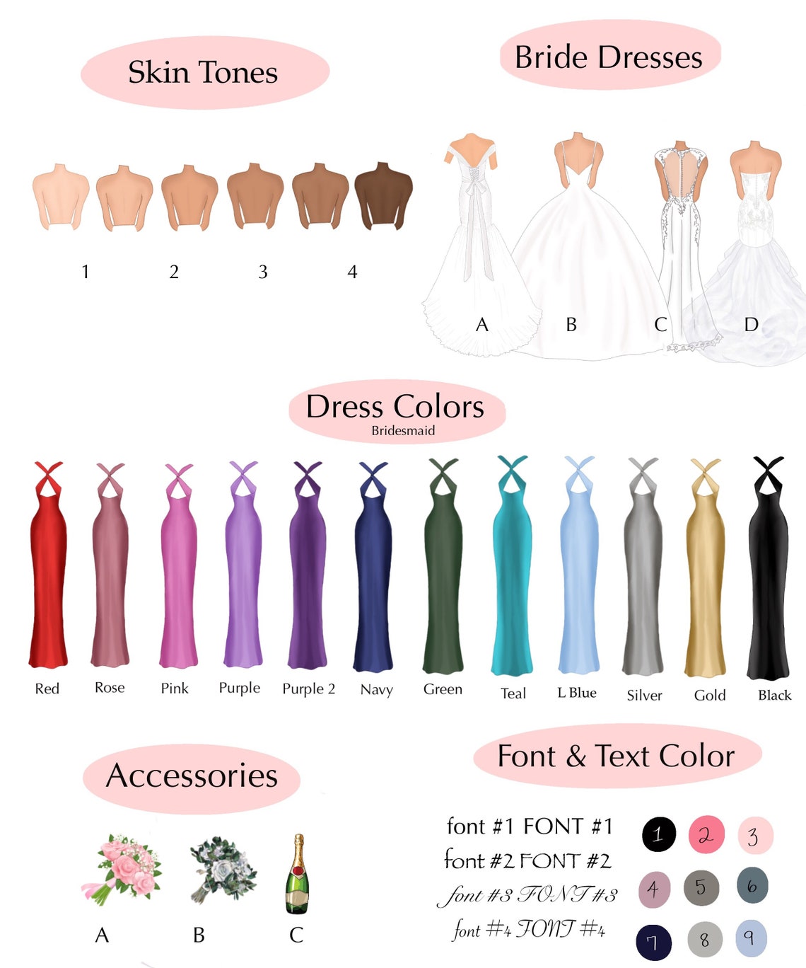 Customized Bridesmaid Proposal Card Print Printable Illustration Group ...