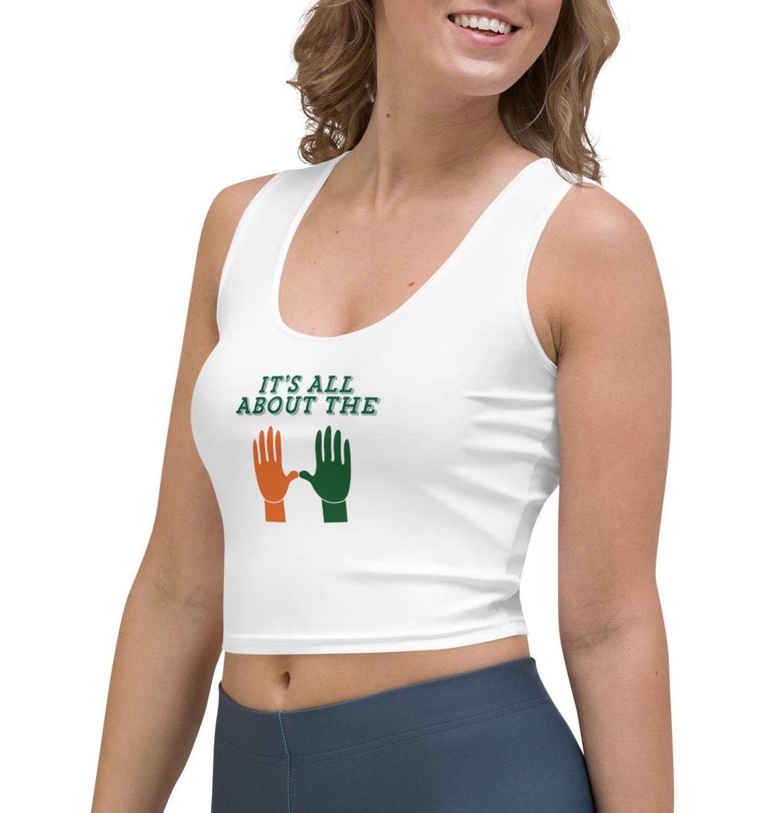 U Miami All About the U Crop Top for Women - Etsy