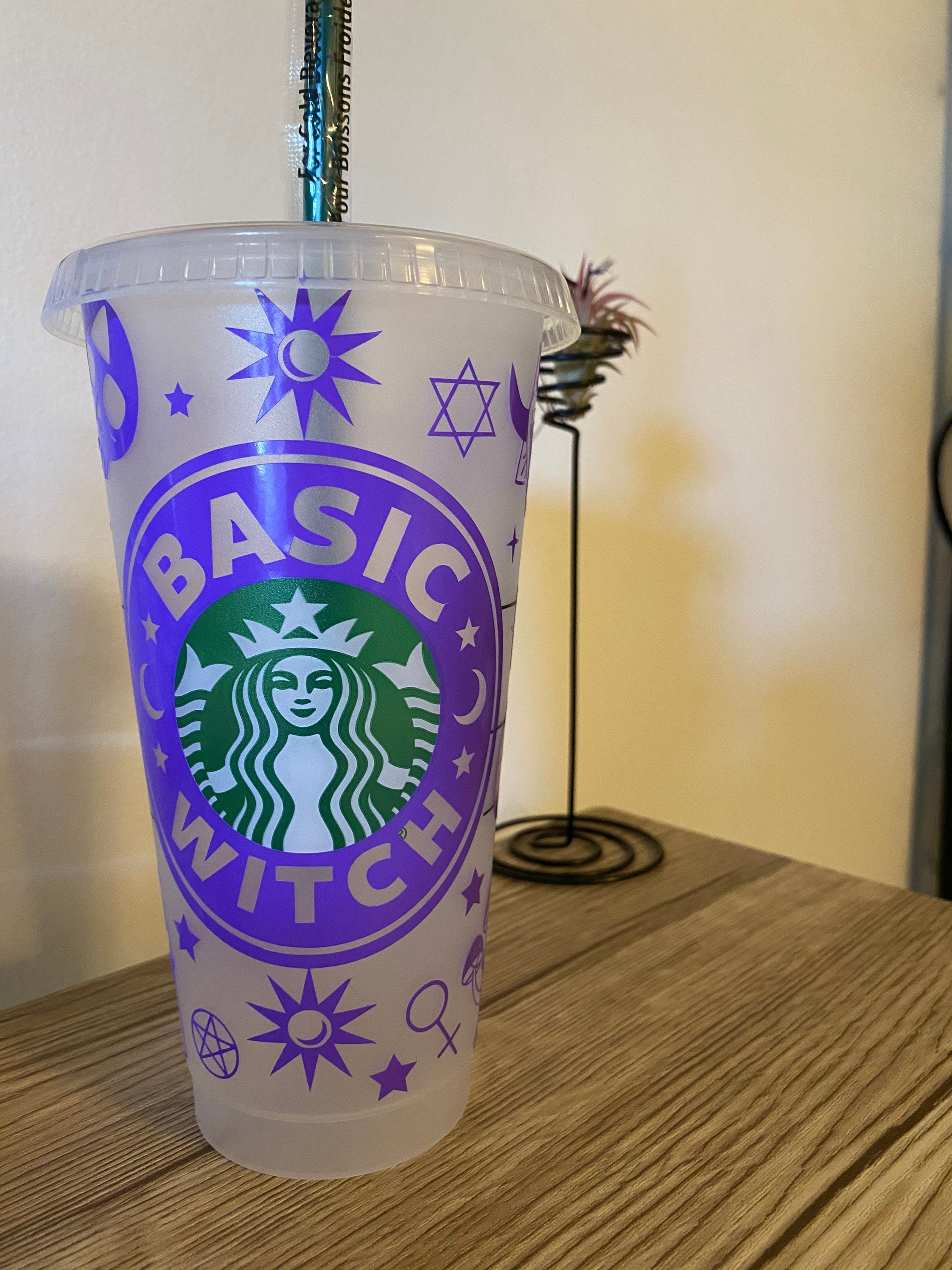 Personalized Starbucks Basic Witch Tumbler - Etsy
