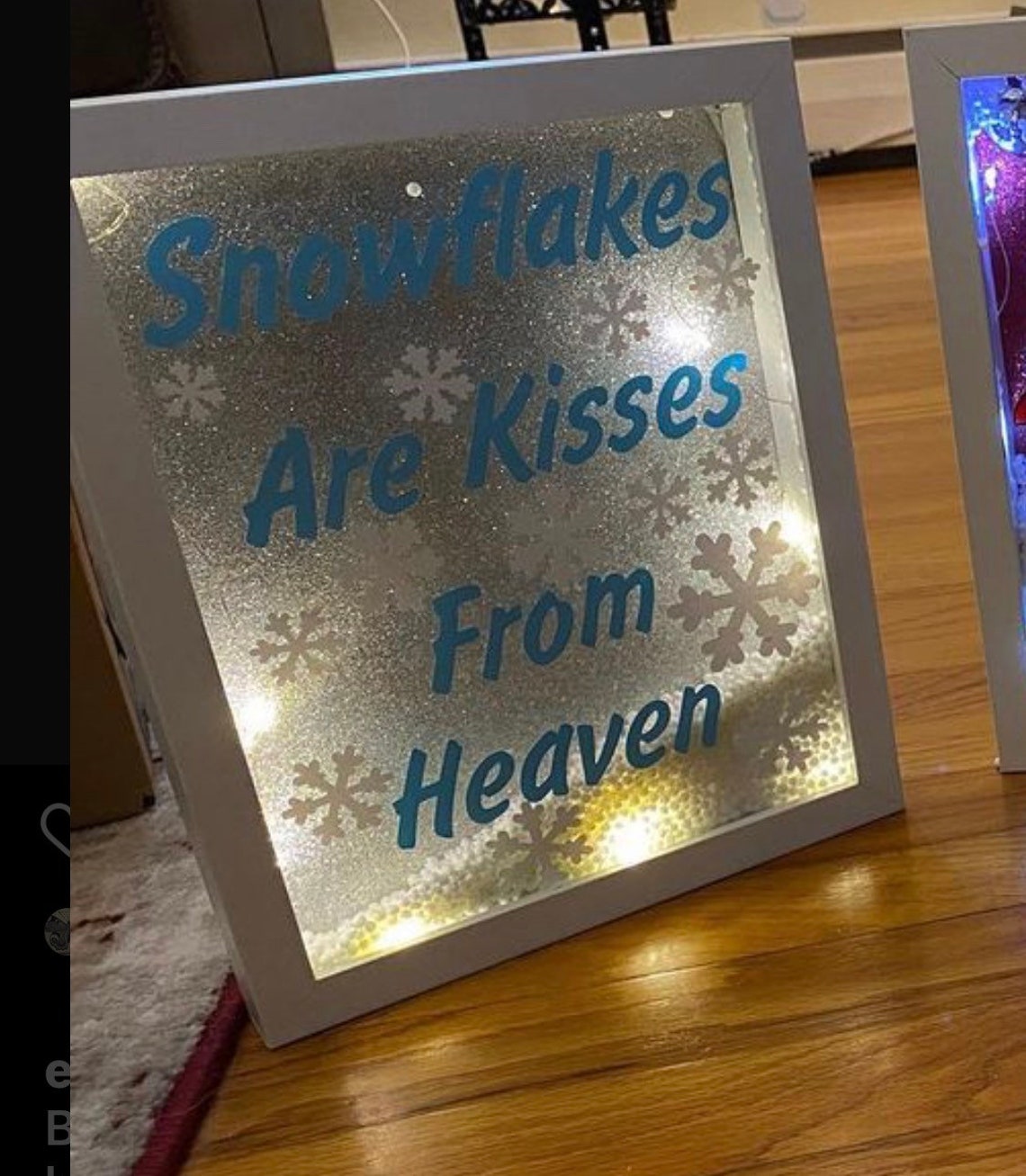 Holiday Light up Shadow Box - Etsy