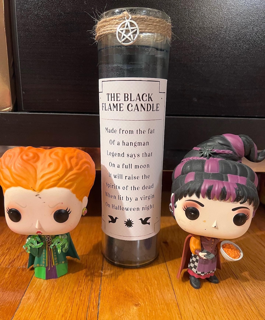 Hocus Pocus Black Flame Candle - Etsy